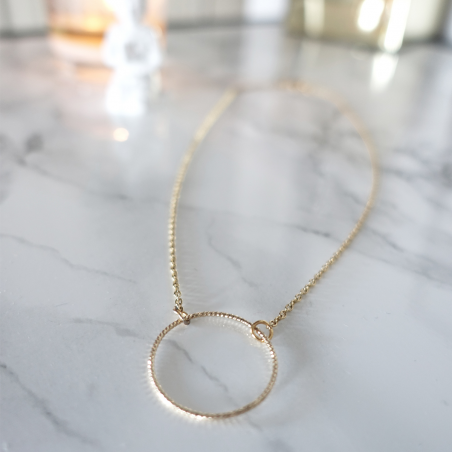 Collier ras de cou plaqué or • Philae Paris